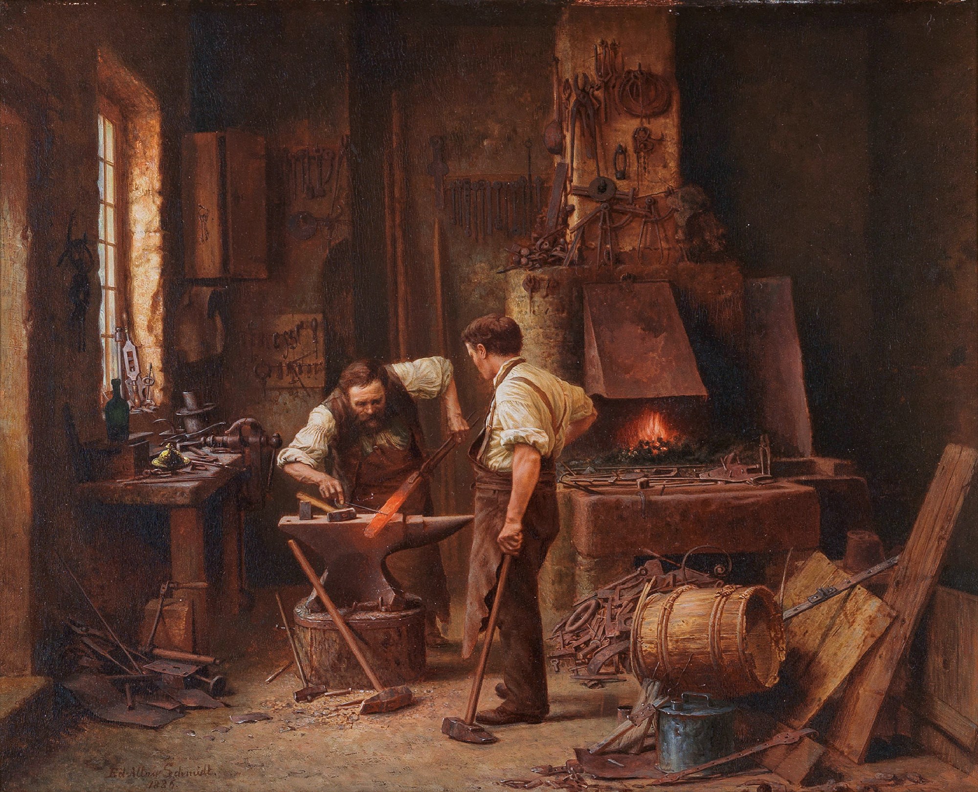 Edward Allan Schmidt - The Forge | MasterArt Edward Allan Schmidt - The Forge | MasterArt